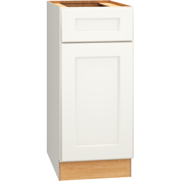 15" Base Cabinet | Single Door | Spectra Snow | Mantra