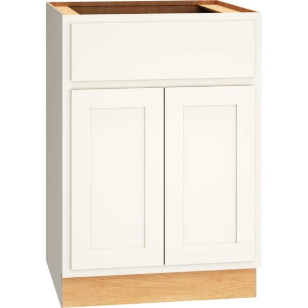 24" Base Cabinet | Double Doors | Classic Snow | Mantra