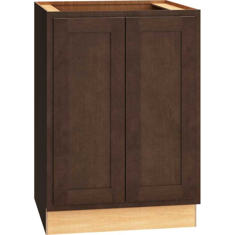 24 Full Height Base Cabinet With Double Doors In Classic Bark Mantra