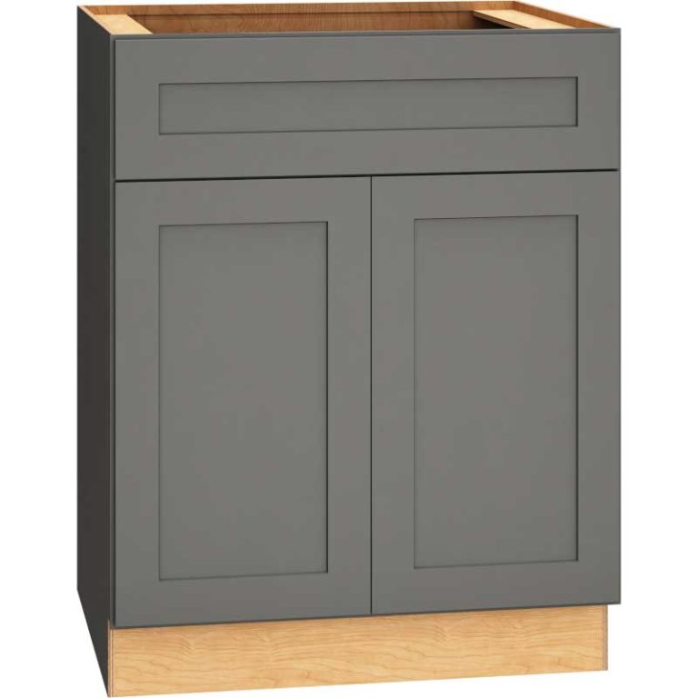 27" Base Cabinet | Double Doors | Omni Graphite | Mantra