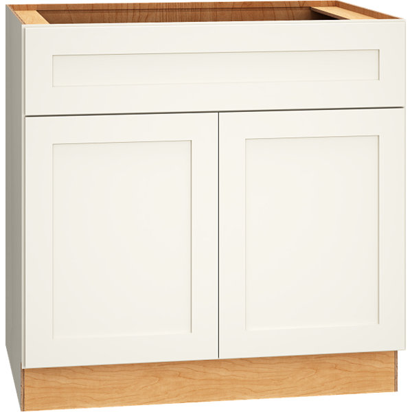 24" Universal Base Cabinet | Double Doors Snow | Mantra