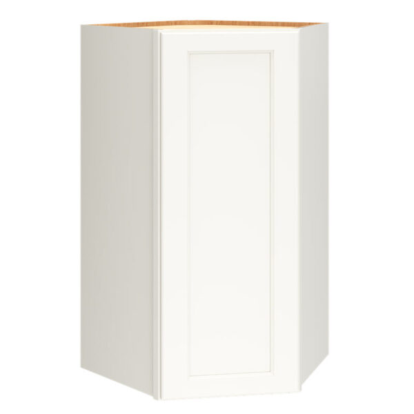 39" Diagonal Wall Cabinet in Spectra Snow - MANTRA Cabinets