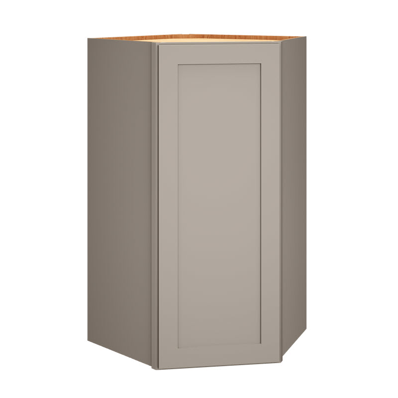 39" Diagonal Wall Cabinet in Omni Mineral - MANTRA Cabinets
