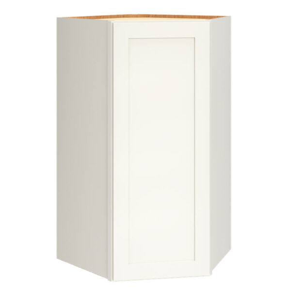 39" Diagonal Wall Cabinet in Omni Snow - MANTRA Cabinets