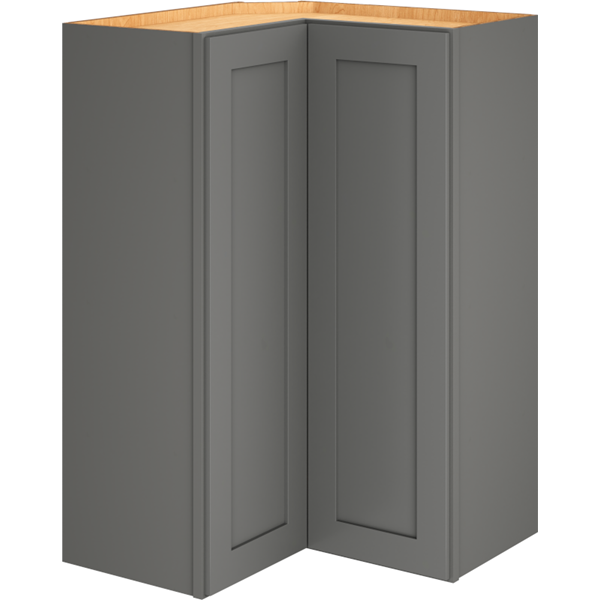 36" Easy Reach Wall Corner Cabinet | Omni Graphite | Mantra