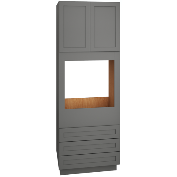 93" Single Oven Cabinet | 3 Drawers | Omni Graphite | Mantra