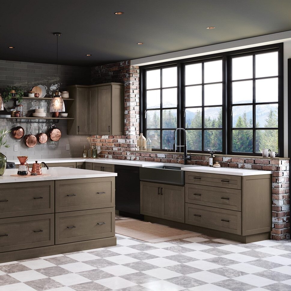 Decorative Door End Panel Base Cabinet Kit | Omni Beachwood | Mantra