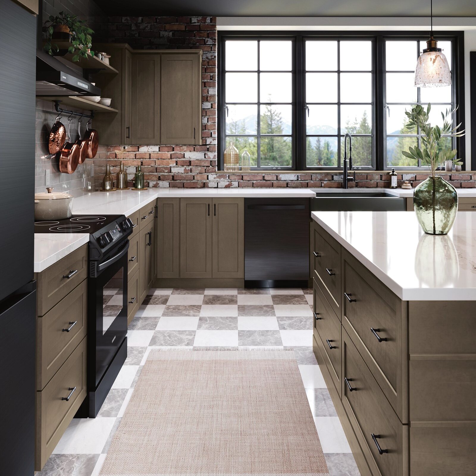 36" Corner Base Cabinet | Single Door | Omni Beachwood | Mantra