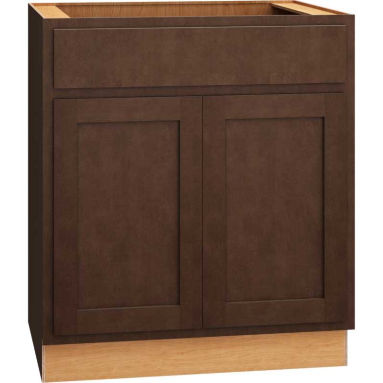 30" Sink Base Cabinet in Classic Bark - Mantra Cabinets