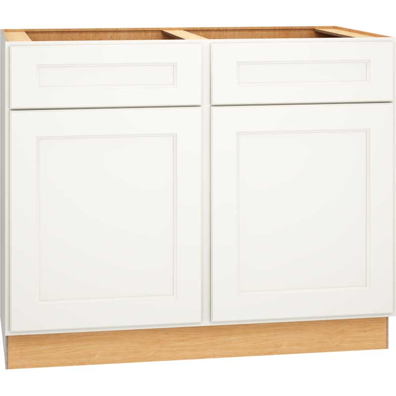 42" Sink Base Cabinet in Spectra Snow - Mantra Cabinets