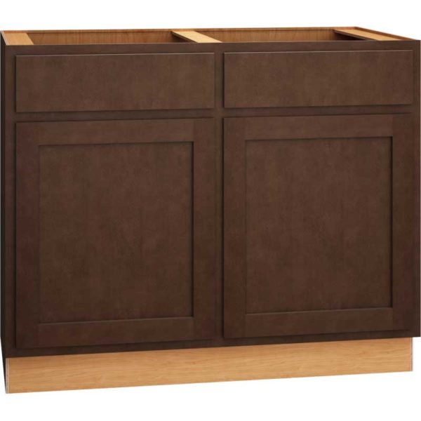 42" Sink Base Cabinet in Classic Bark - Mantra Cabinets