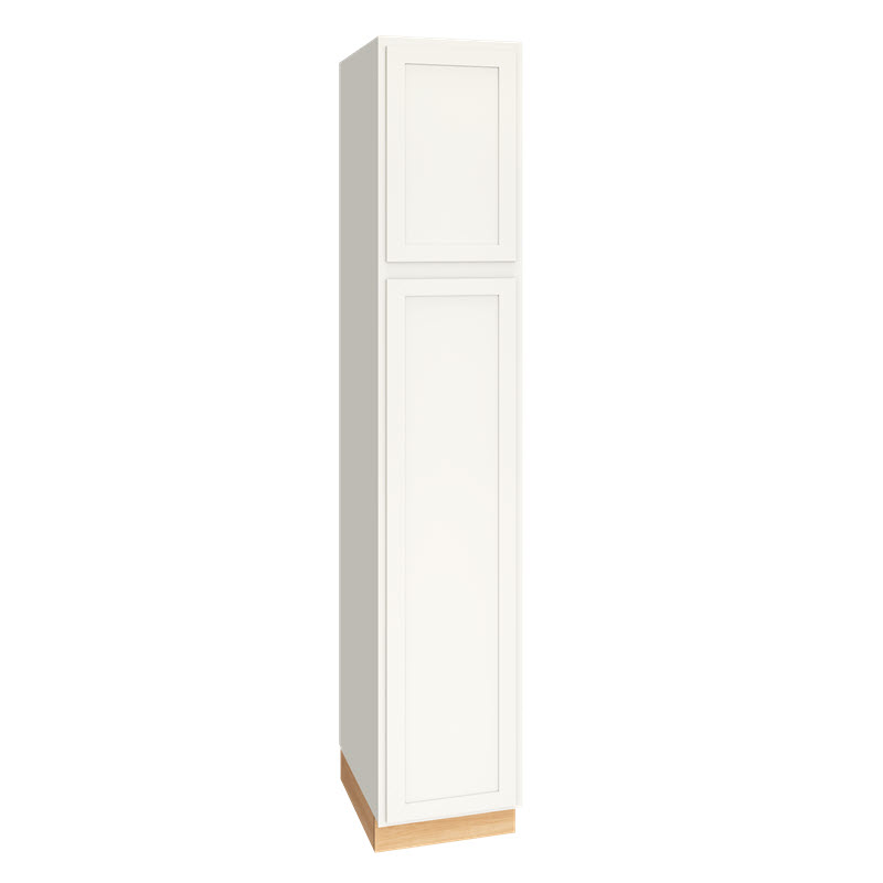 93" Utility Cabinet with Single Door in Classic Snow - Mantra Cabinets