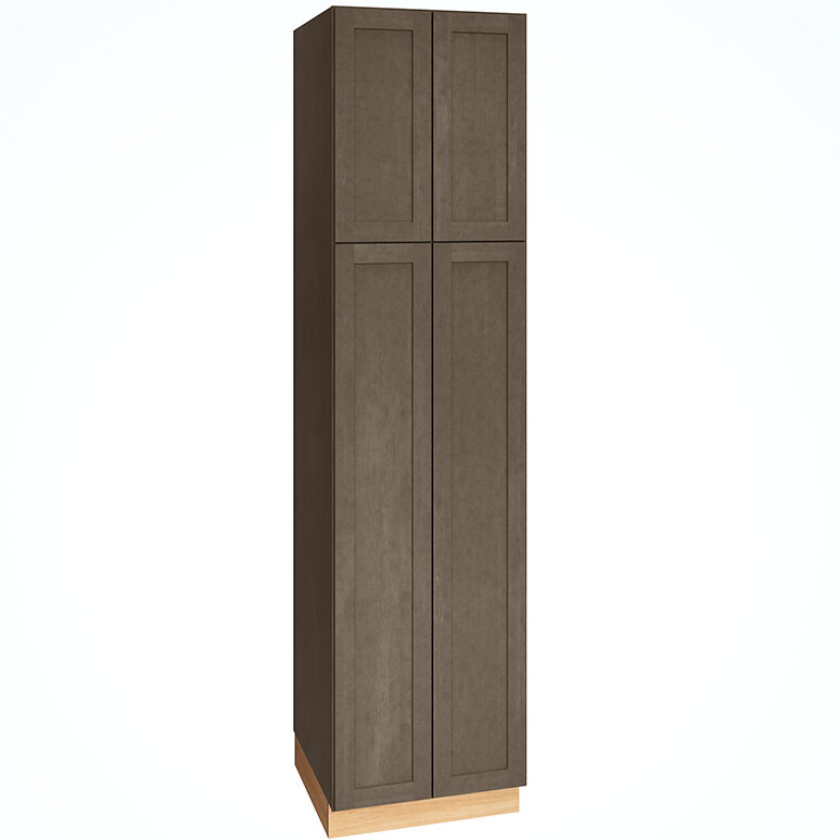 93" Utility Cabinet in 24" Width with Double Doors in Omni Beachwood - Mantra Cabinets