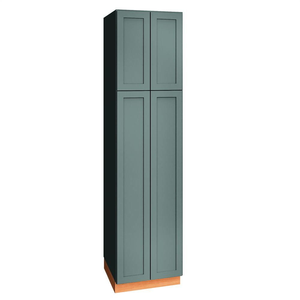 93" Utility Cabinet with Double Doors in Omni Graphite - Mantra Cabinets