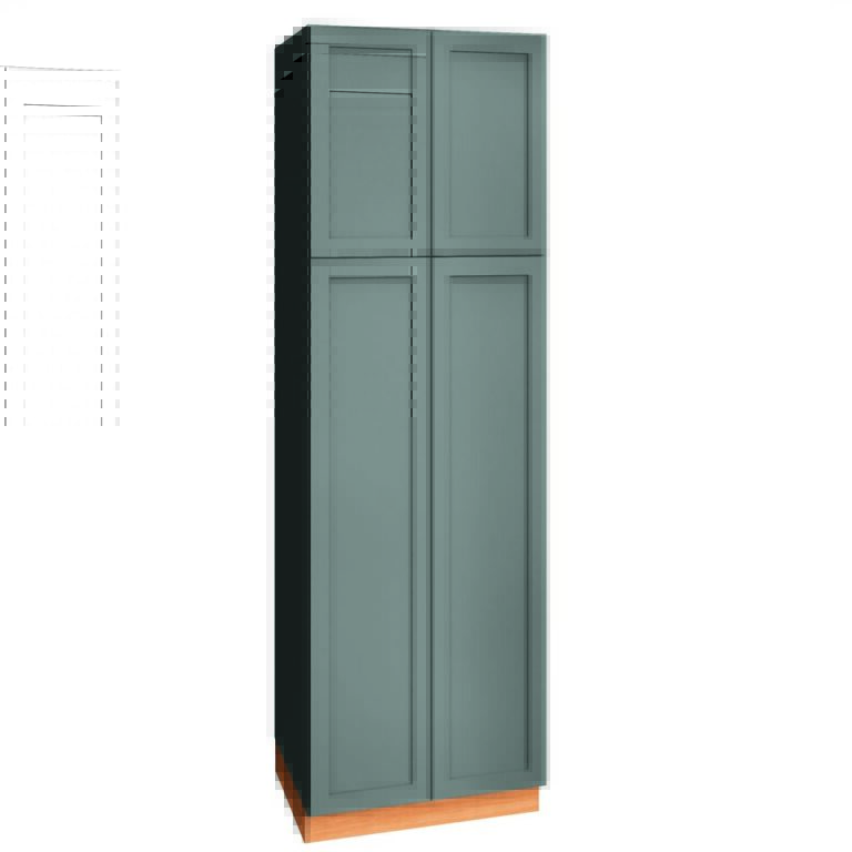 93" Utility Cabinet in 30" Width with Double Doors in Omni Graphite ...