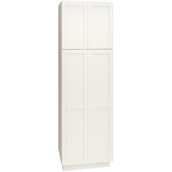 93" Utility Cabinet | 30" Width | Double Doors | Omni Snow | Mantra