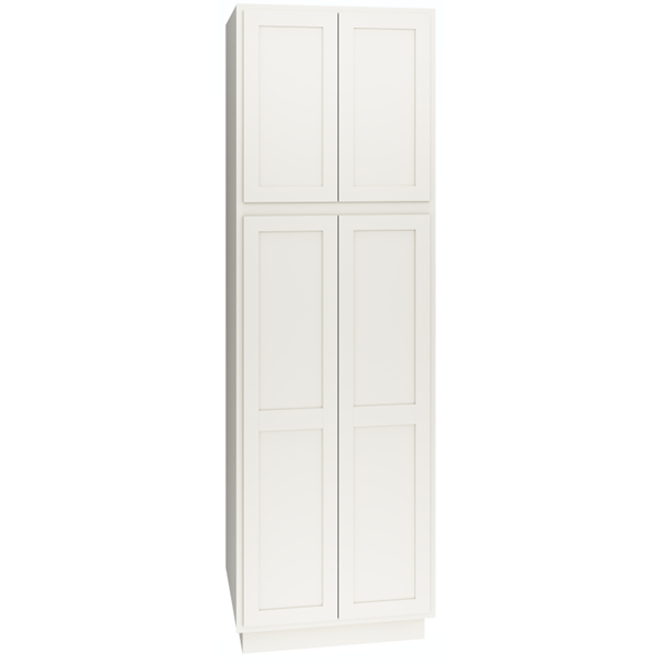 96" x 30" Utility Cabinet with Double Doors in Classic Snow - MANTRA ...