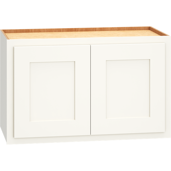 24 X 15 Wall Cabinet With Double Doors In Classic Snow Mantra Cabinets