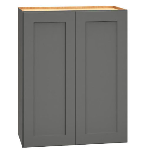 24" x 30" Wall Cabinet with Double Doors in Omni Graphite - Mantra Cabinets