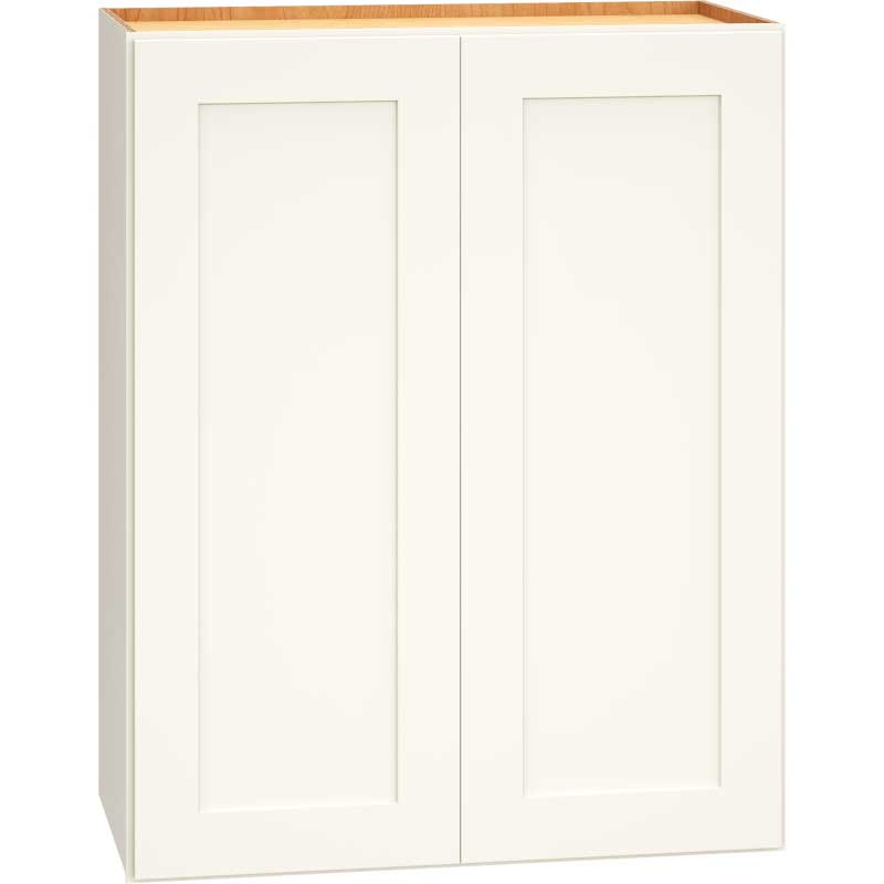 24" x 30" Wall Cabinet with Double Doors in Omni Snow - Mantra Cabinets