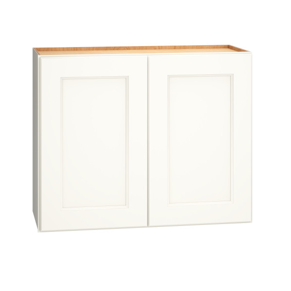 30" x 24" Wall Cabinet with Double Doors in Spectra Snow - Mantra Cabinets