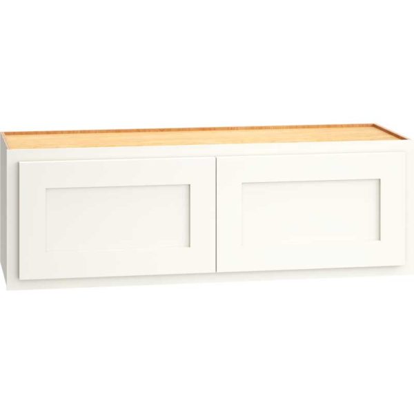 36" x 12" x 12" Wall Cabinet with Double Doors in Classic Snow | Mantra