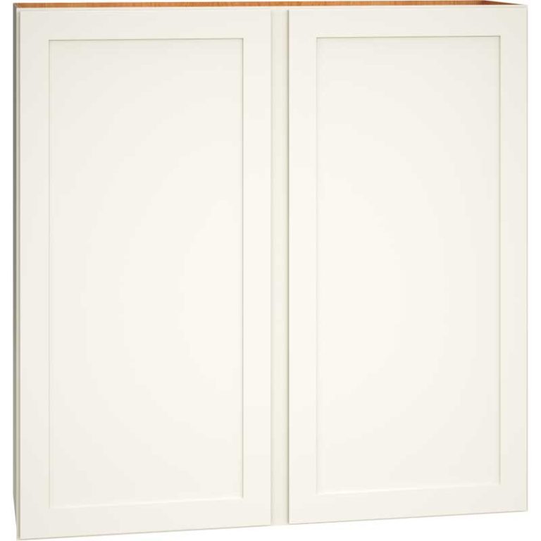 42" x 42" Wall Cabinet with Double Doors in Omni Snow - Mantra Cabinets